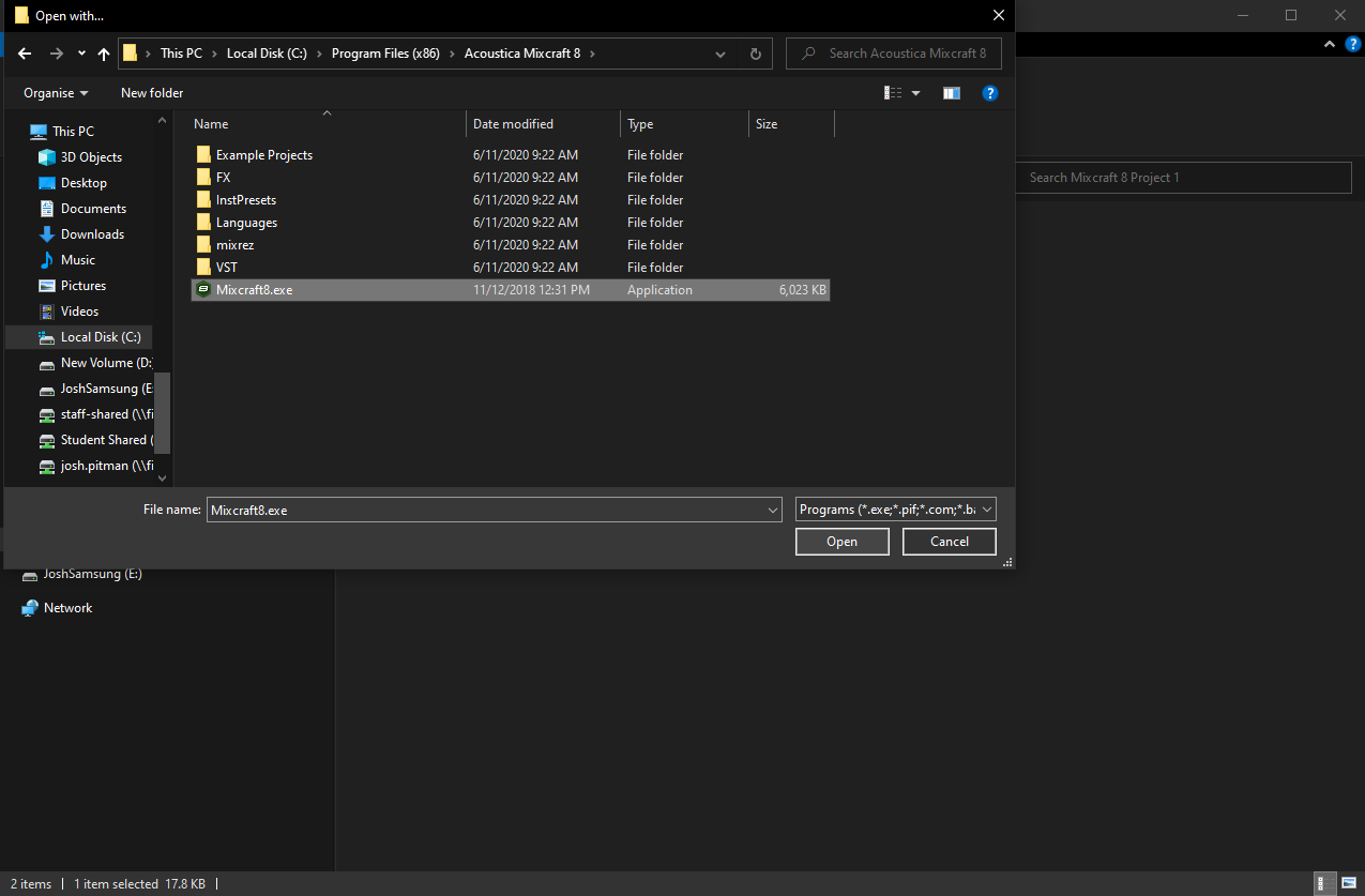 Fix Mixcraft file association – Great Southern Grammar - Support